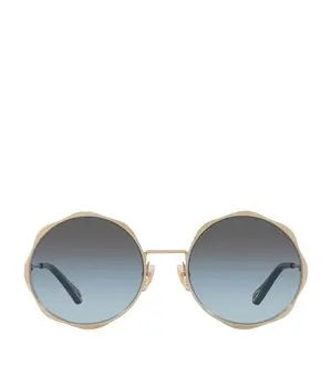 Chloé Metal Sunglasses - Gold