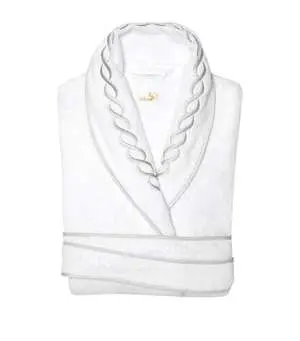 PRATESI Cotton Treccia Bathrobe - Grey