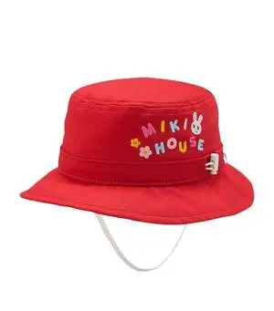 MIKI HOUSE Cotton Sun Hat - Red