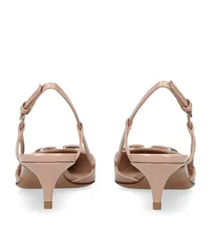 Valentino Garavani Slingback Kitten Heels - Nude