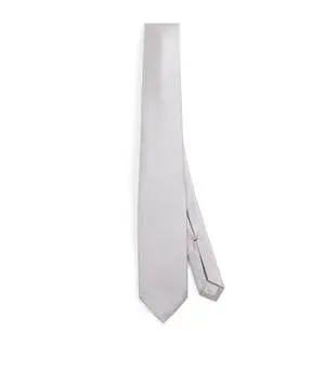 Isaia Silk Neck Tie - Grey