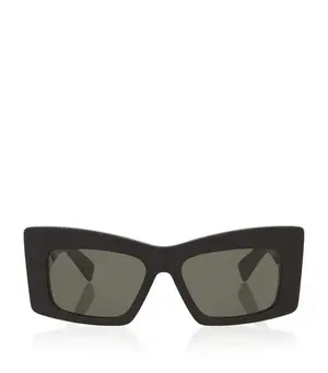 Gucci Acetate Butterfly Sunglasses - Black