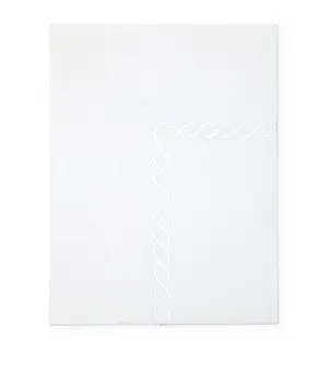 PRATESI Treccia King Flat Sheet - White
