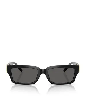 Tiffany & Co. Acetate Rectangular Sunglasses - Black