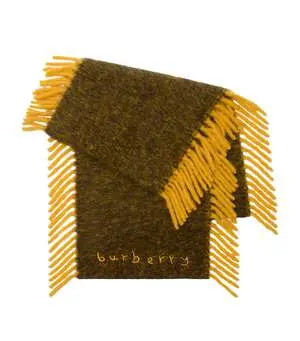 Burberry Alpaca Wool-blend Happy Scarf - Yellow