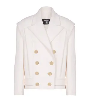 Balmain Wool-cashmere Pea Coat