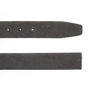 Giorgio Armani Suede Reversible Belt Strap - Grey