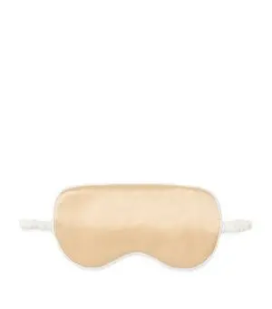 Olivia Von Halle Silk Audrey Eye Mask - Beige