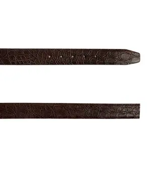 Giorgio Armani Crocodile Leather Belt - Brown