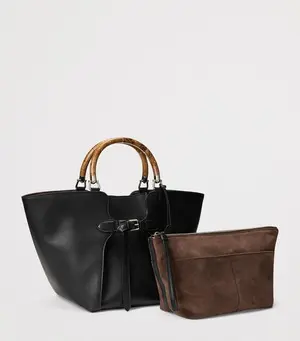 Ralph Lauren Leather Tote - Black