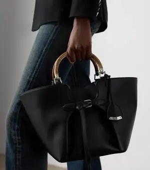 Ralph Lauren Leather Tote - Black