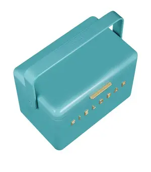 FIELDBAR Mini Bar Cooler Box With Leather Sling - Blue