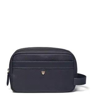 ASPINAL OF LONDON Logo-detail Wash Bag - Blue