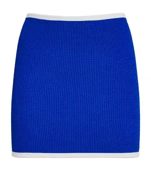 Hunza G Crinkled Swim Skirt - Blue