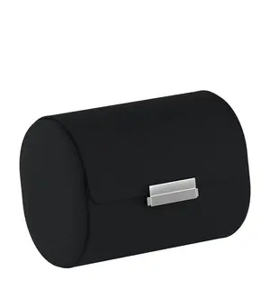SCATOLA DEL TEMPO Leather Pochette 2 Watch Case Duo - Black