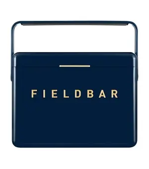 FIELDBAR Mini Bar Cooler Box With Leather Sling - Blue