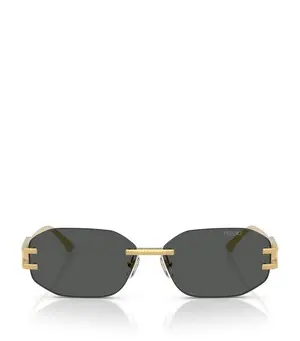 Versace Metal Sunglasses - Gold