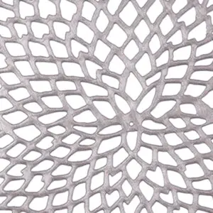 CHILEWICH Dahlia Round Placemat - Grey