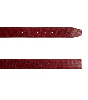 Giorgio Armani Crocodile Leather Belt - Red