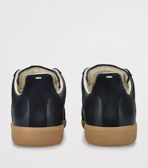 MAISON MARGIELA Leather And Suede Replica Sneakers - Navy