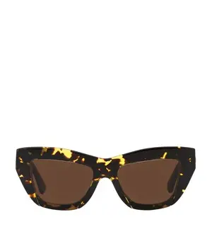 Bottega Veneta Acetate Sunglasses - Brown