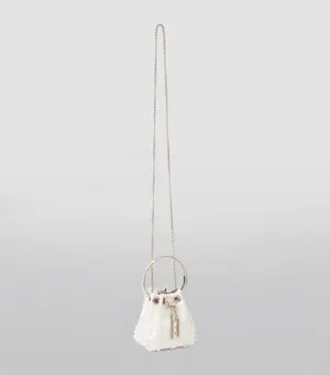 JIMMY CHOO Bon Bon Top-handle Bag - Ivory