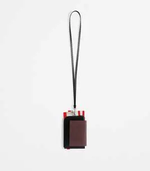 Balenciaga Calfskin Passport Phone Holder - Red