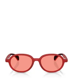Moncler Injected Caprice Me8006 Sunglasses - Red