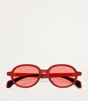 Moncler Injected Caprice Me8006 Sunglasses - Red