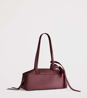 Balenciaga Small Leather Carrie Bowling Top-handle Bag - Red
