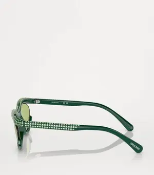 SWAROVSKI Oval Sk6006 Sunglasses - Green