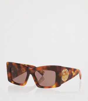 Gucci Acetate Sunglasses - Brown