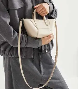 Brunello Cucinelli Bc Duo Mini Tote Bag - Ivory