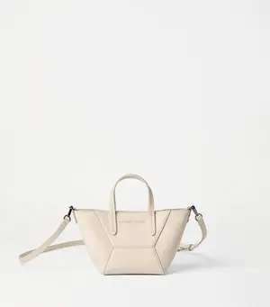 Brunello Cucinelli Bc Duo Mini Tote Bag - Ivory