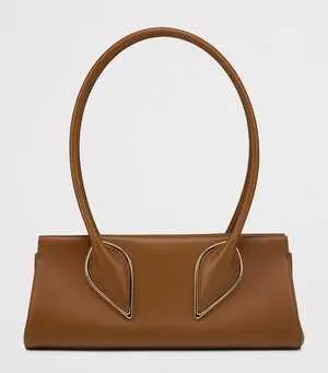 CHRISTIAN LOUBOUTIN Venus Leather Baguette Bag - Brown