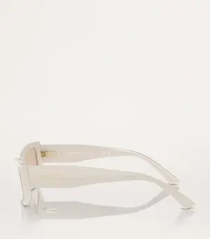 JIMMY CHOO Acetate Jc5002bu Sunglasses - White