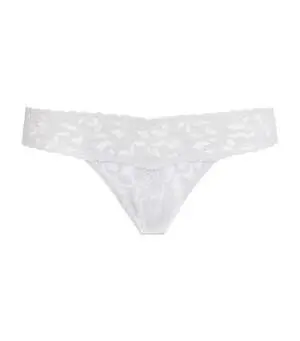 Hanky Panky Lace Low-rise Thong - White