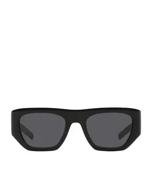 Saint Laurent Sl 740 Pillowed Square Sunglasses - Black
