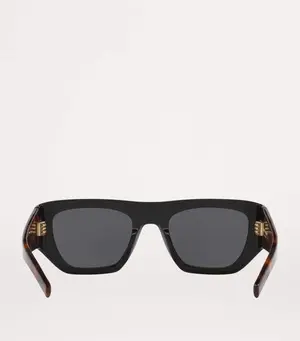 Saint Laurent Sl 740 Pillowed Square Sunglasses - Black