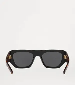Saint Laurent Sl 740 Pillowed Square Sunglasses - Black