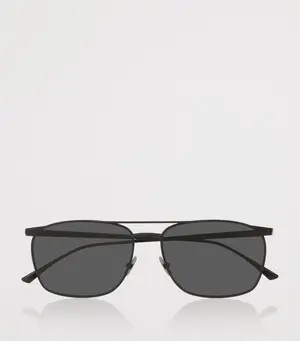 Saint Laurent Metal Pilot Sunglasses - Black