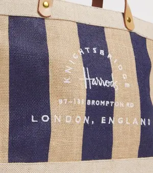 Harrods Knightsbridge Stripe Shopper Bag - Blue
