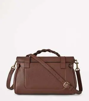 Mulberry Leather Alexa Crossbody Bag - Brown