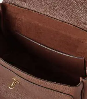 Mulberry Leather Alexa Crossbody Bag - Brown