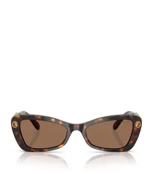 SWAROVSKI Acetate Sk6033 Sunglasses - Brown