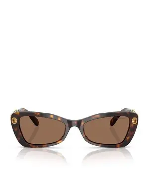 SWAROVSKI Acetate Sk6033 Sunglasses - Brown