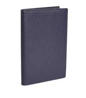 ETTINGER Leather Capra Passport Case - Blue
