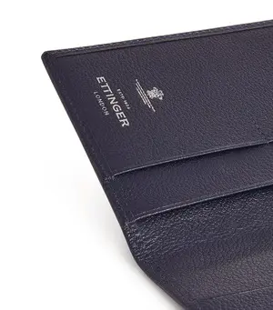 ETTINGER Leather Capra Passport Case - Blue