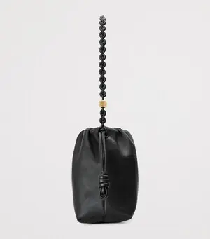 Loewe Medium Leather Flamenco Purse - Black