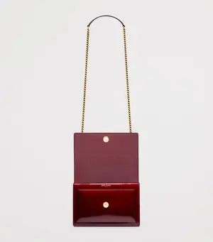 Saint Laurent Small Sunset Shoulder Bag - Red